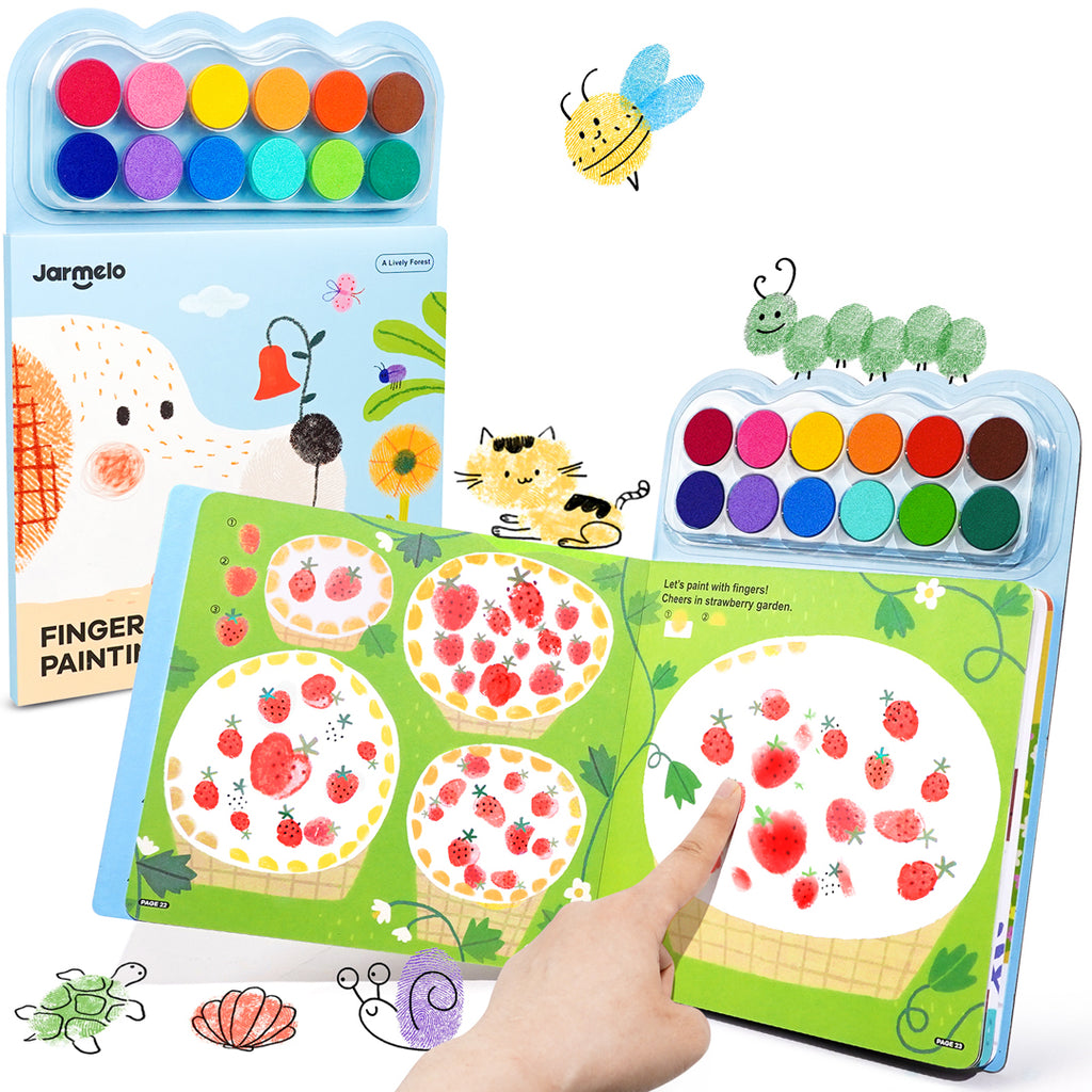 Knyga. Finger Painting [A Lively Forest]